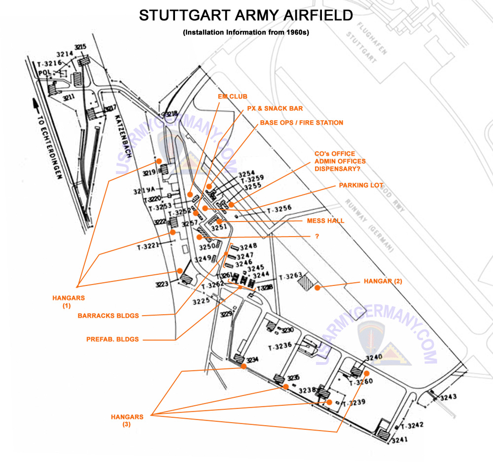 USAREUR Installation Maps - Echterdingen 1978